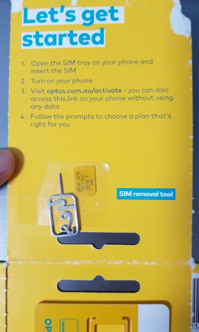 Optus Sim Card for Australia, Mobile Phones & Gadgets, Mobile & Gadget ...