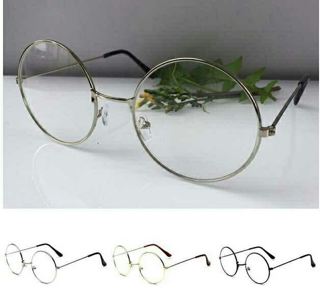 Oversized Large Eye Lens Metal Glasses Round Circle Frame, Furniture ...