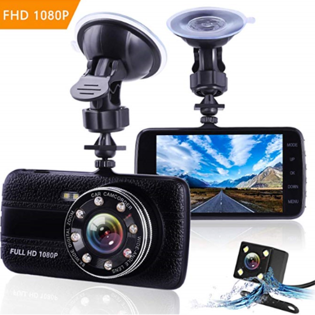 P10 Dash Cams For Cars Front and Rear with Night Vision, Car Camera ...