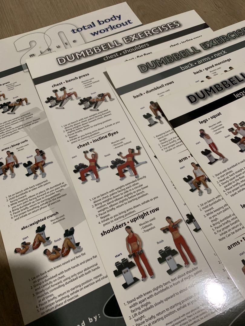 Powerblock Dumbbell Workout Poster Pack Pdf | EOUA Blog