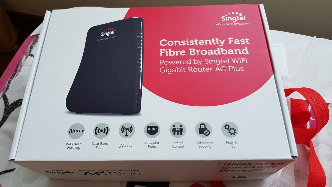 singtel gigabit router ac plus, Computers & Tech, Parts & Accessories ...