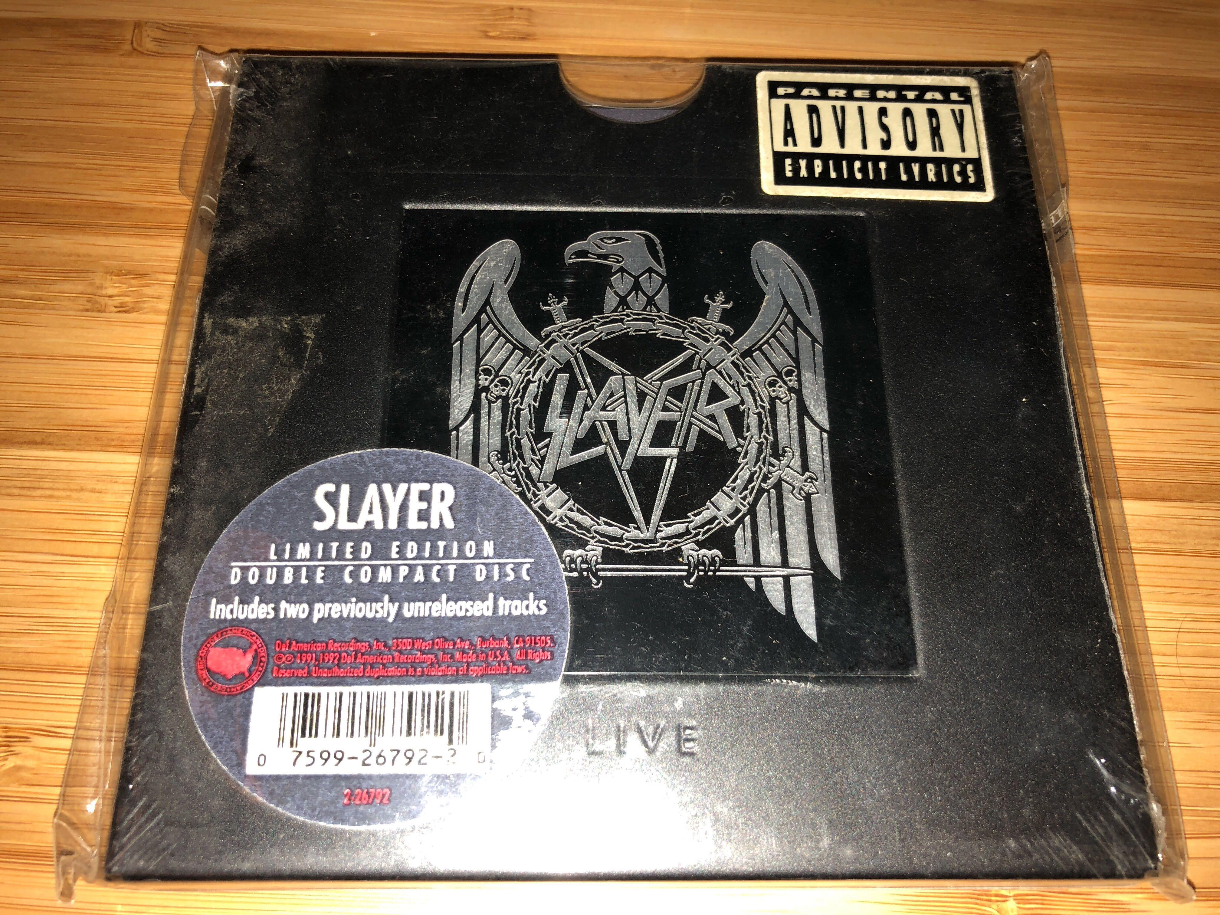 SLAYER DECADE OF AGGRESSION LIVE STEEL METAL BOX LIMITED EDITION 2CD ...