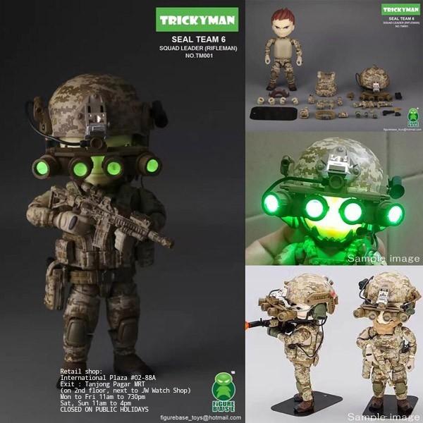 [STOCK] TM001 Figurebase TRICKY MAN Seal Team 6 RIFLE MAN, Hobbies ...