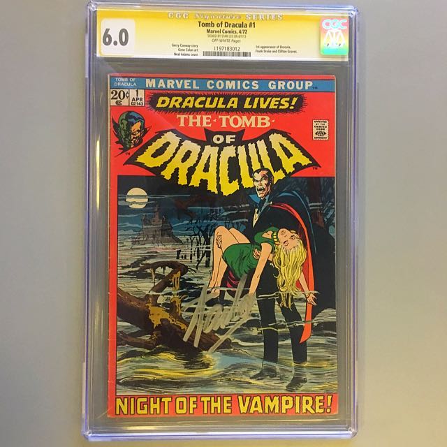 Tomb Of Dracula #1 CGC SS 6.0 signed by Stan Lee. 1st Marvel Appearance ...