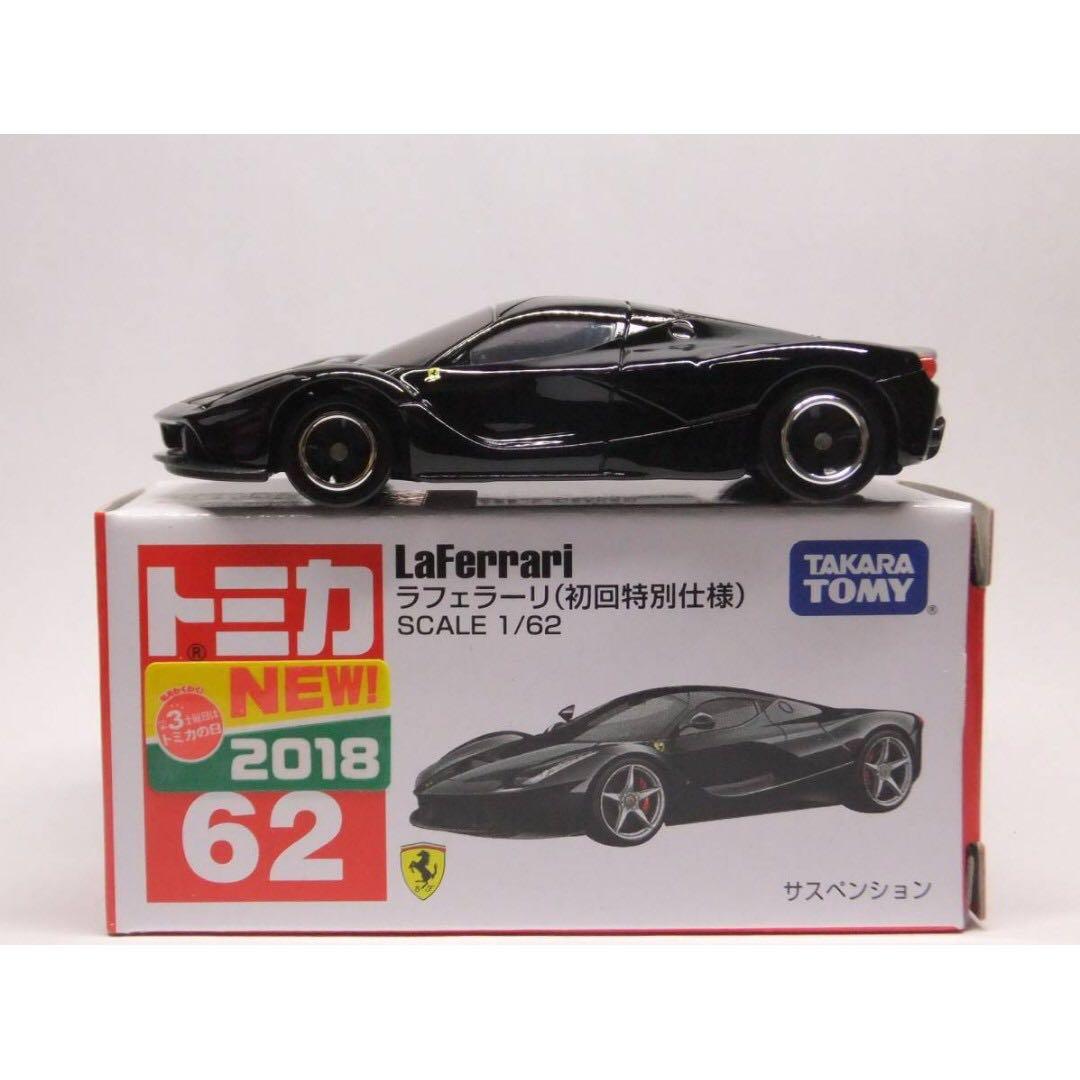 Tomica 合金車 No.62 Ferrari LaFerrari (初回特別仕樣), 興趣及遊戲, 玩具 & 遊戲類 - Carousell