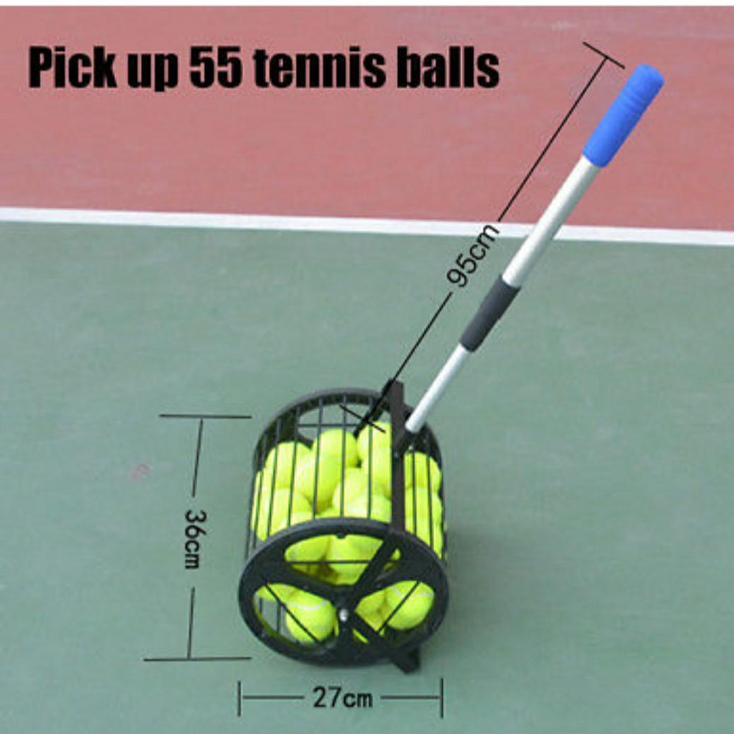 AMB Sports Tennis Ball Picker Hopper Basket Retriever Mower Collector ...