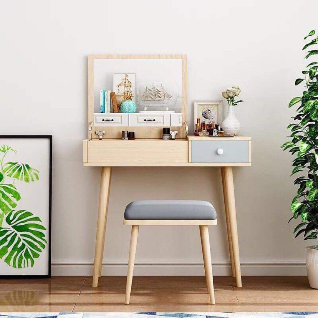 Brand New Scandi dressing table & seat, Furniture & Home Living ...