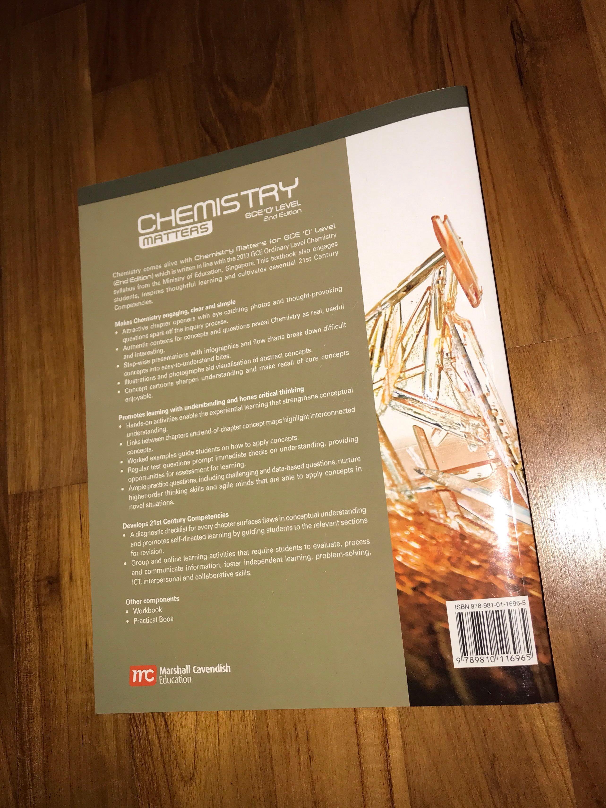 Chemistry Matters GCE ‘O’ Level 2nd Edition textbook, Hobbies & Toys ...