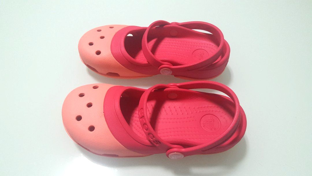 Crocs Girl Shoe (Brand New, Pink, Size C12, Age 5-12), Babies & Kids ...