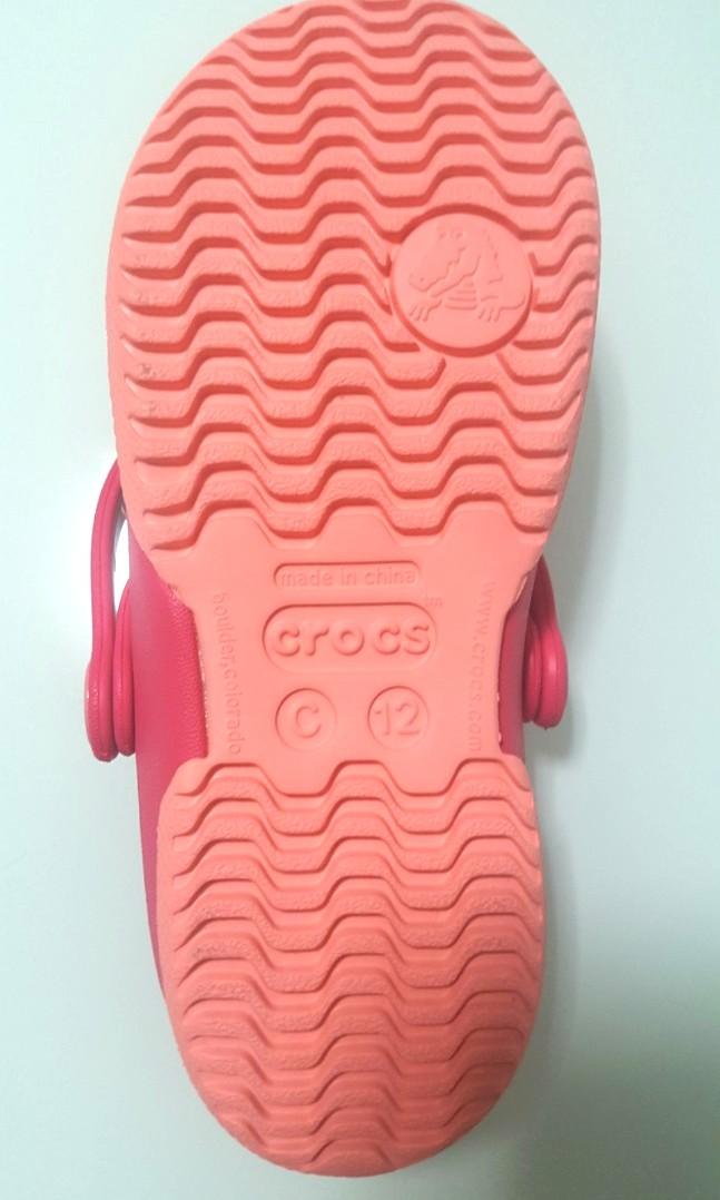 Crocs Girl Shoe (Brand New, Pink, Size C12, Age 5-12), Babies & Kids ...