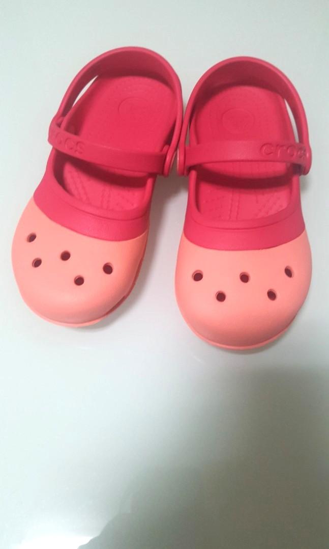 Crocs Girl Shoe (Brand New, Pink, Size C12, Age 5-12), Babies & Kids ...