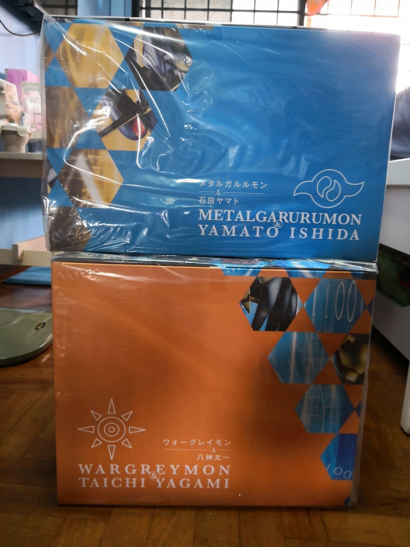 Digimon precious gem - wargreymon and metalgarurumon set, Hobbies ...