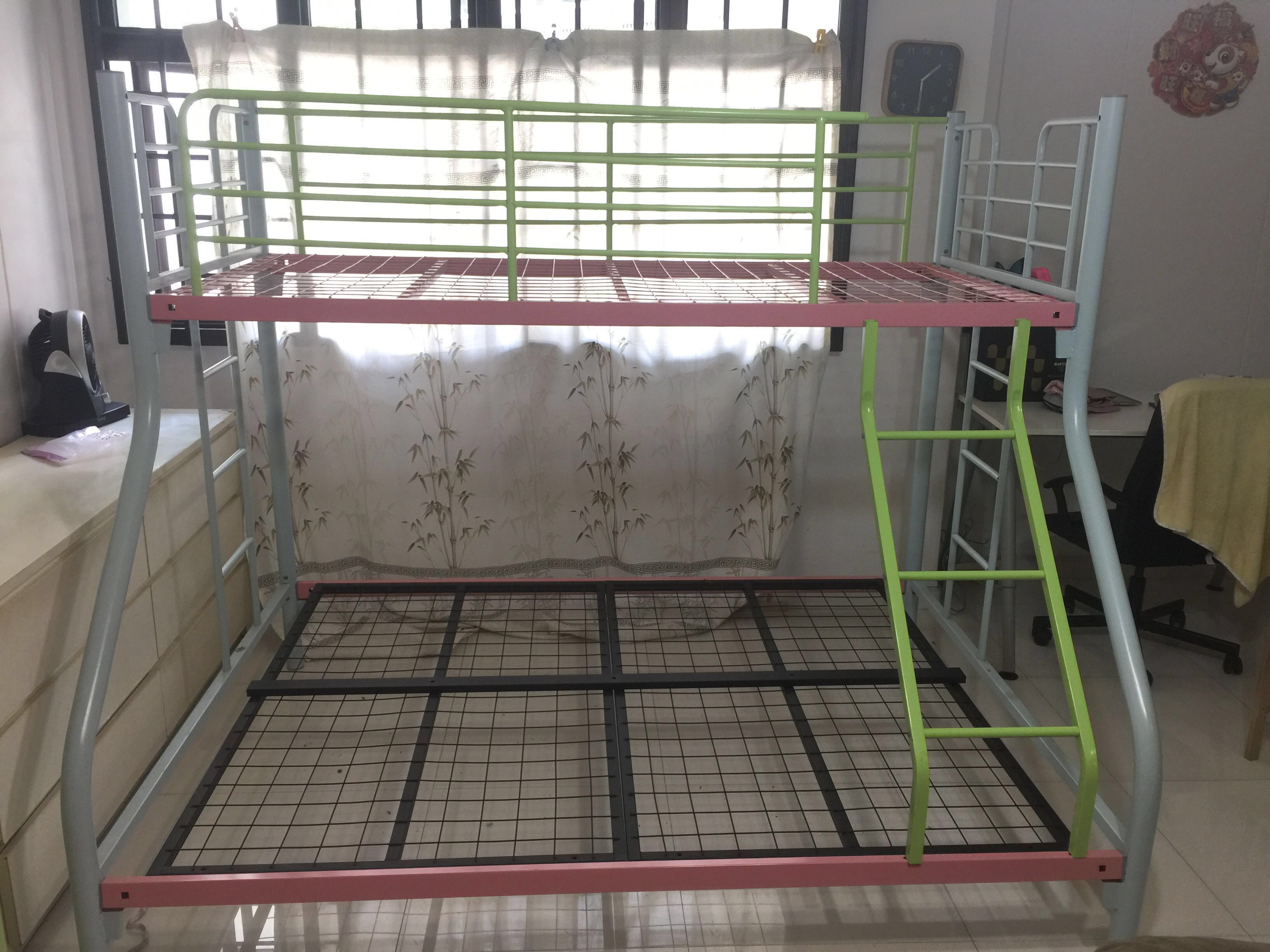 Double decker frame , Furniture & Home Living, Furniture, Bed Frames ...