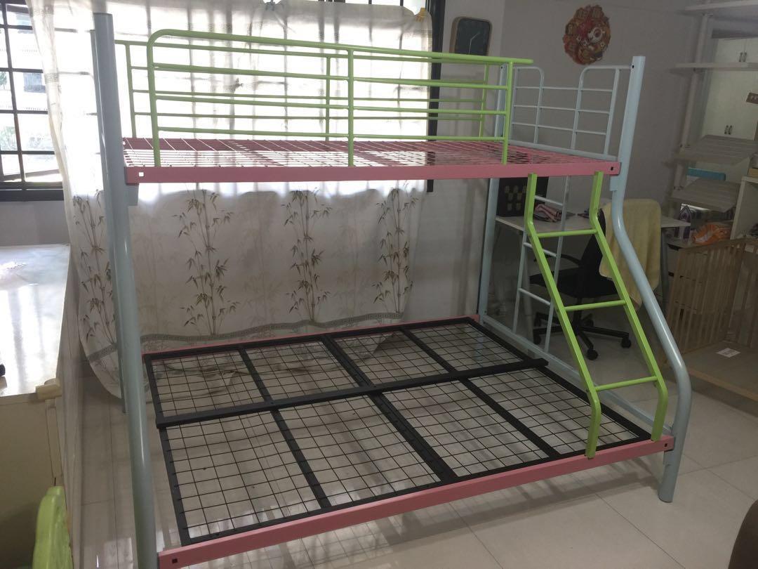 Double decker frame , Furniture & Home Living, Furniture, Bed Frames ...