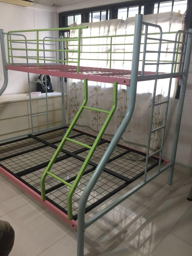 Double decker frame , Furniture & Home Living, Furniture, Bed Frames ...