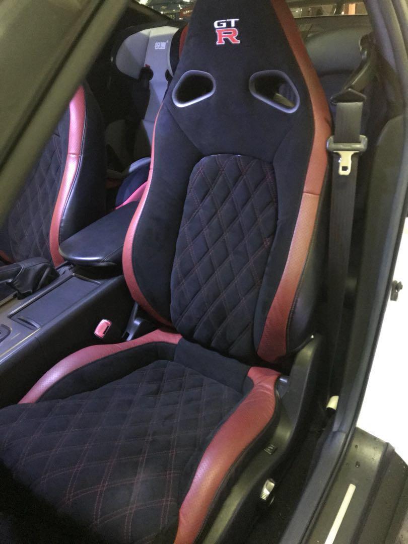 GTR R35 Rewrapped Seats, Car Accessories, Accessories on Carousell