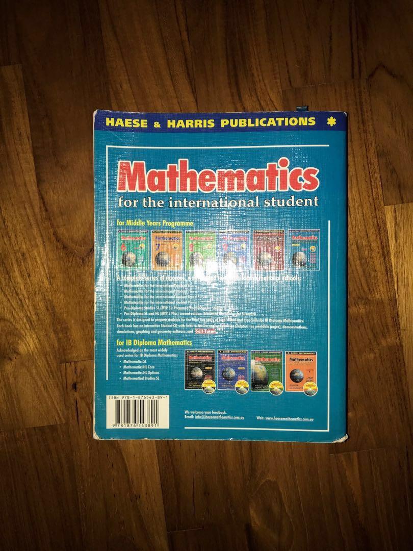 IB Mathematics textbook (pre-diploma SL and HL myp 5 plus) 2nd Edition ...
