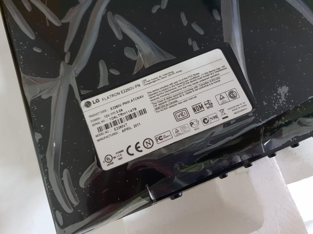 LG Flatron E2260 21.5" Monitor (Used with Extra Care!), Electronics ...