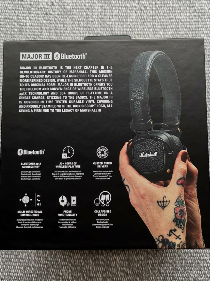 Marshall 3 Major Bluetooth, Audio, Headphones & Headsets on Carousell