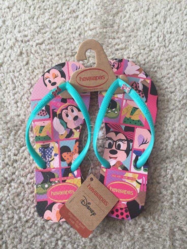 Onhand Havaianas Brazil DISNEY COOL Minnie Mouse Flip Flops, Women's ...