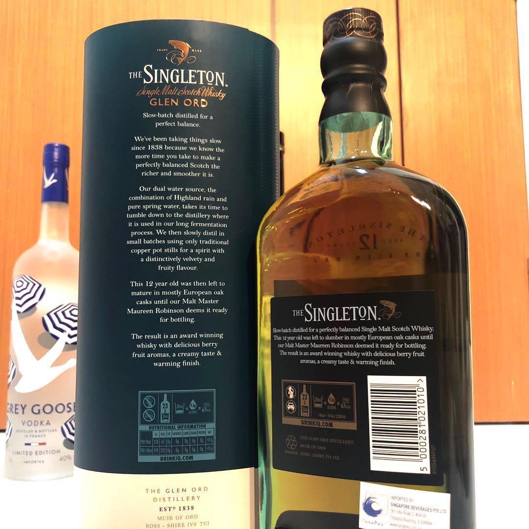 Singleton 12 Glen Ord w box 700ml, Food & Drinks, Alcoholic Beverages ...
