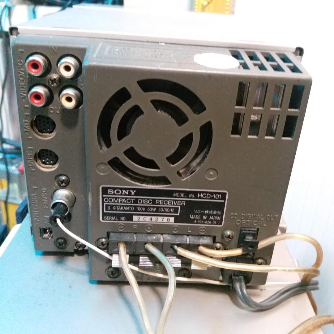 SONY COMPACT DISC RECEIVER MODEL:HCD-101 100%WORK, 音響器材, 可攜式音響設備 ...