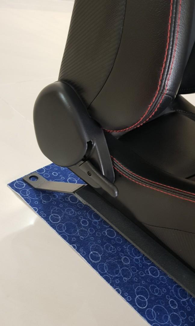 SSCUS Evo PU Sports Seat (w Honda Jazz GE8 railing), Car Accessories ...