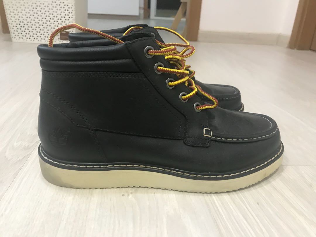 Timberland leather high cut, Men's Fashion, Footwear, Boots on Carousell
