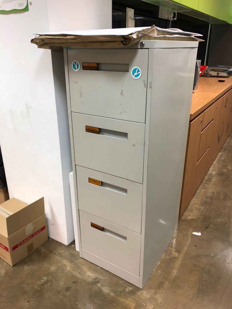 4 tier metal filing cabinet, Furniture & Home Living, Furniture ...