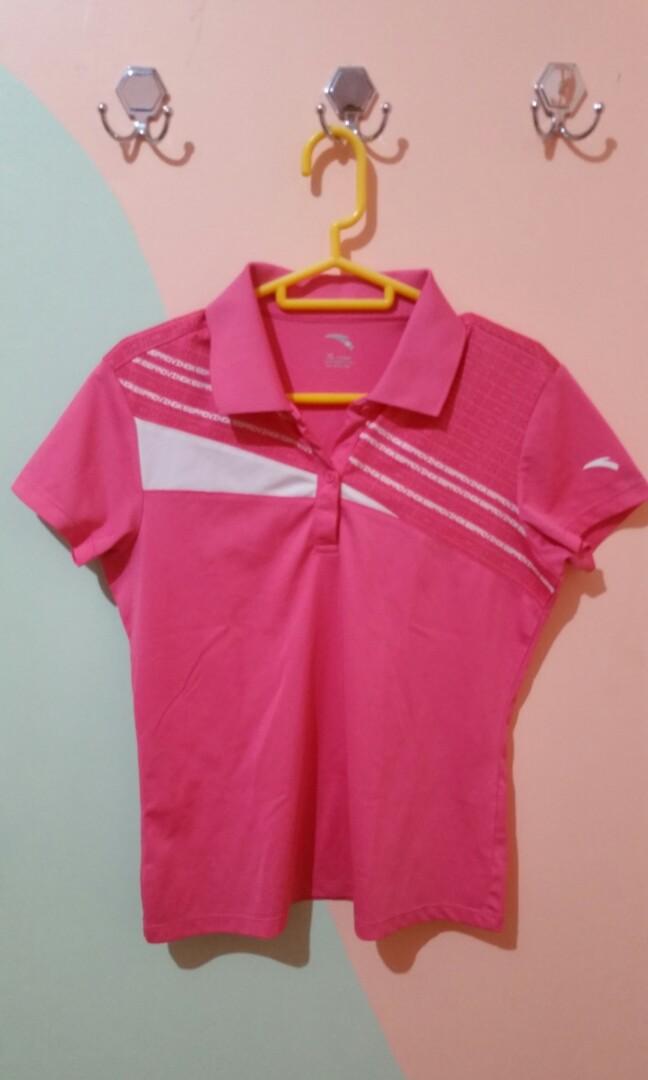 Anta polo shirt, Women's Fashion, Tops, Shirts on Carousell