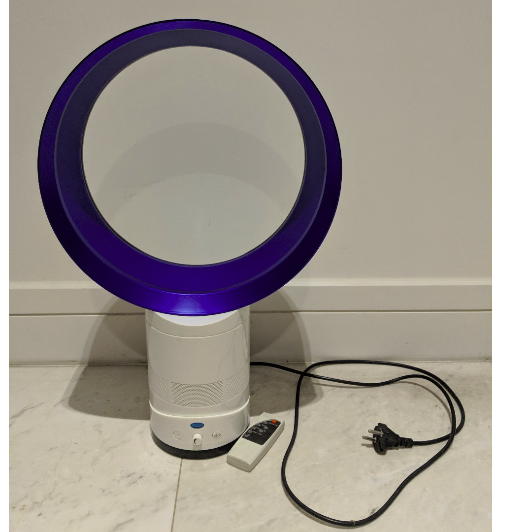 Bladeless Desk Fan - Circular - Blue, Furniture & Home Living, Lighting ...