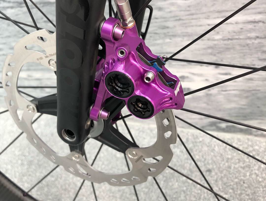 HOPE RX4 purple hydraulic brake calipers, Sports Equipment, Bicycles ...