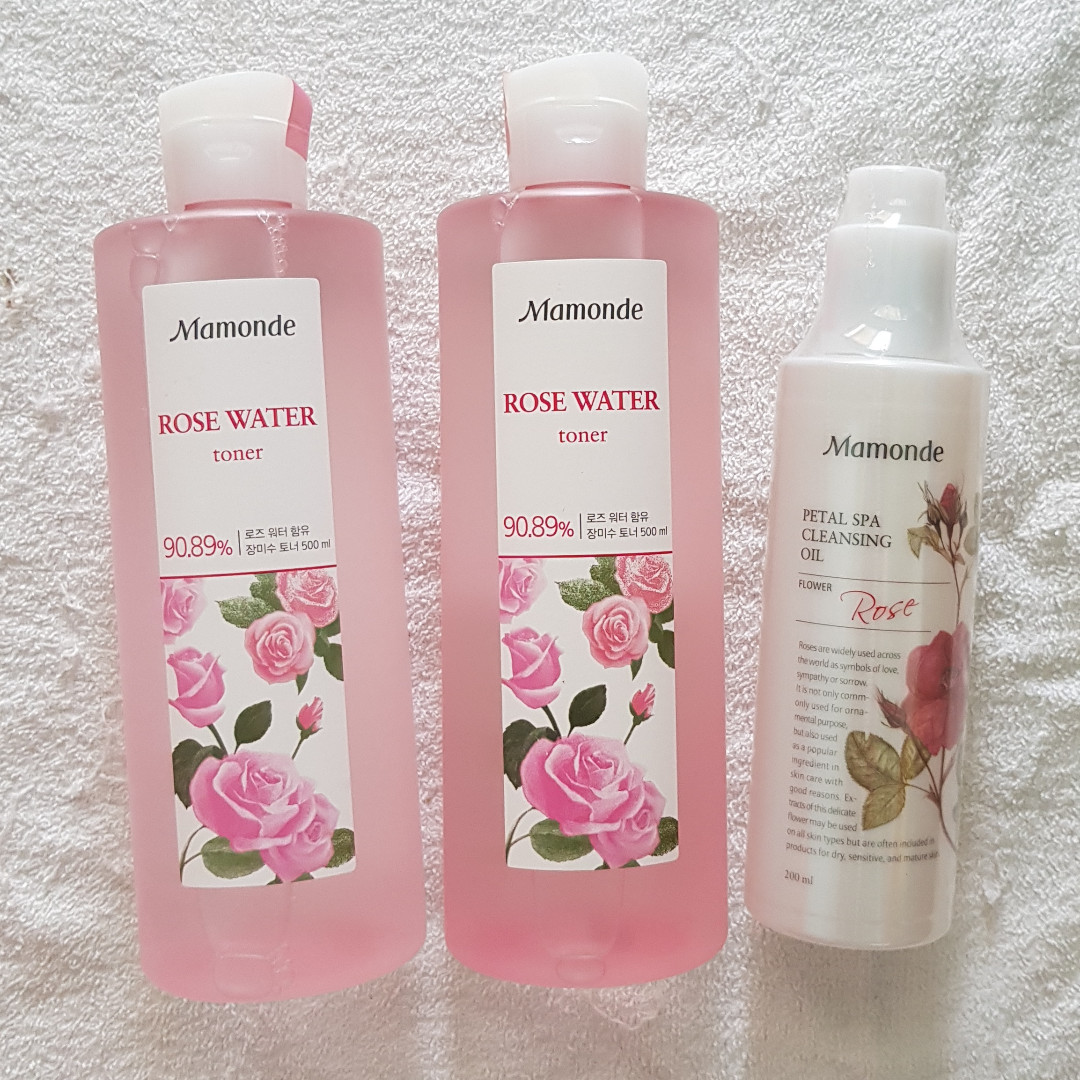 Mamonde Petal Spa Cleansing Oil / Mamonde Rose Water Toner, Beauty ...