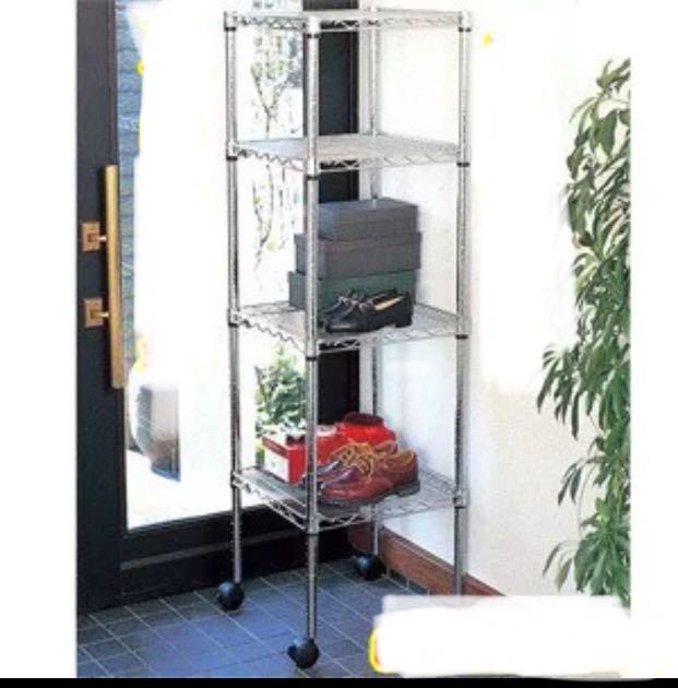 Metal Rack 4 tier, Furniture & Home Living, Furniture, Shelves ...