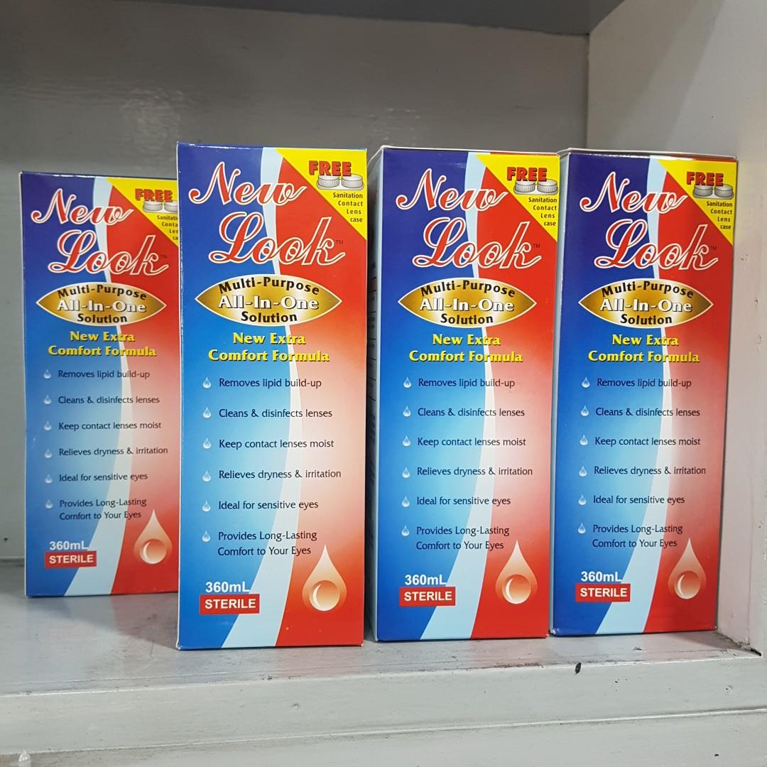 New Look Contact Lens Solution 360mL, Beauty & Personal Care, Vision Care on Carousell