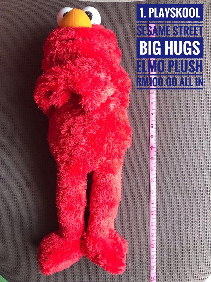Playskool Sesame Street Big Hugs Elmo Plush, Hobbies & Toys, Toys ...