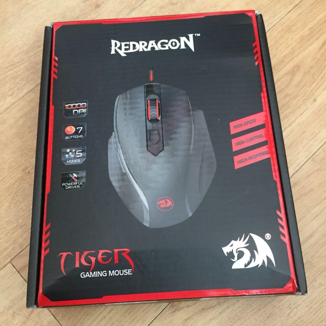 Red dragon Tiger Gaming Mouse, Computers & Tech, Parts & Accessories ...