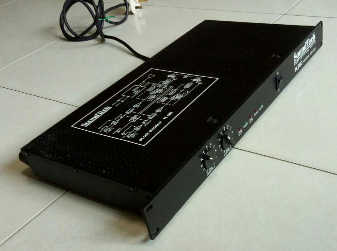 Soundtech Professional Series Dual-Channel Power Amplifier, PL200 ...