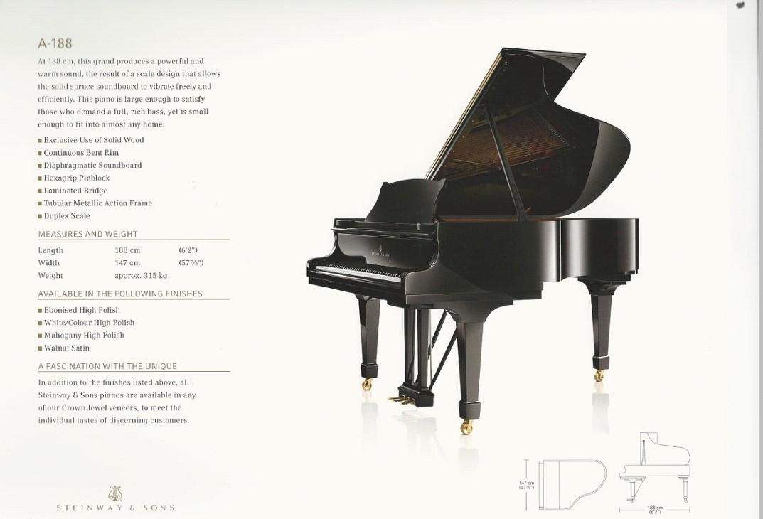 Steinway Model A188 PE, Hobbies & Toys, Music & Media, Musical ...