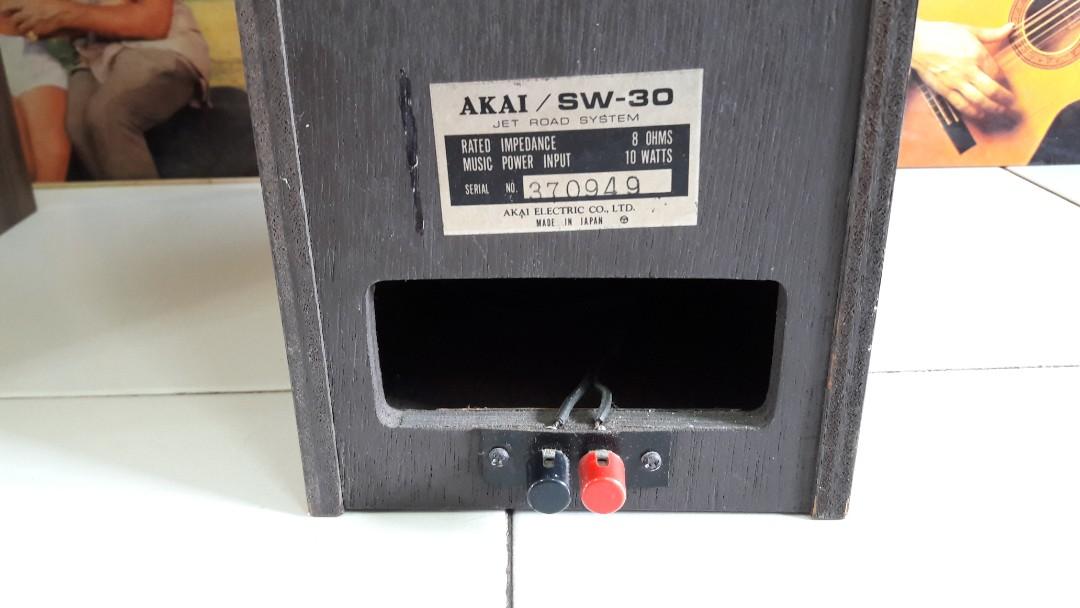 Vintage AKAI Fullrange Speaker (SW-30), Audio, Soundbars, Speakers & Amplifiers on Carousell