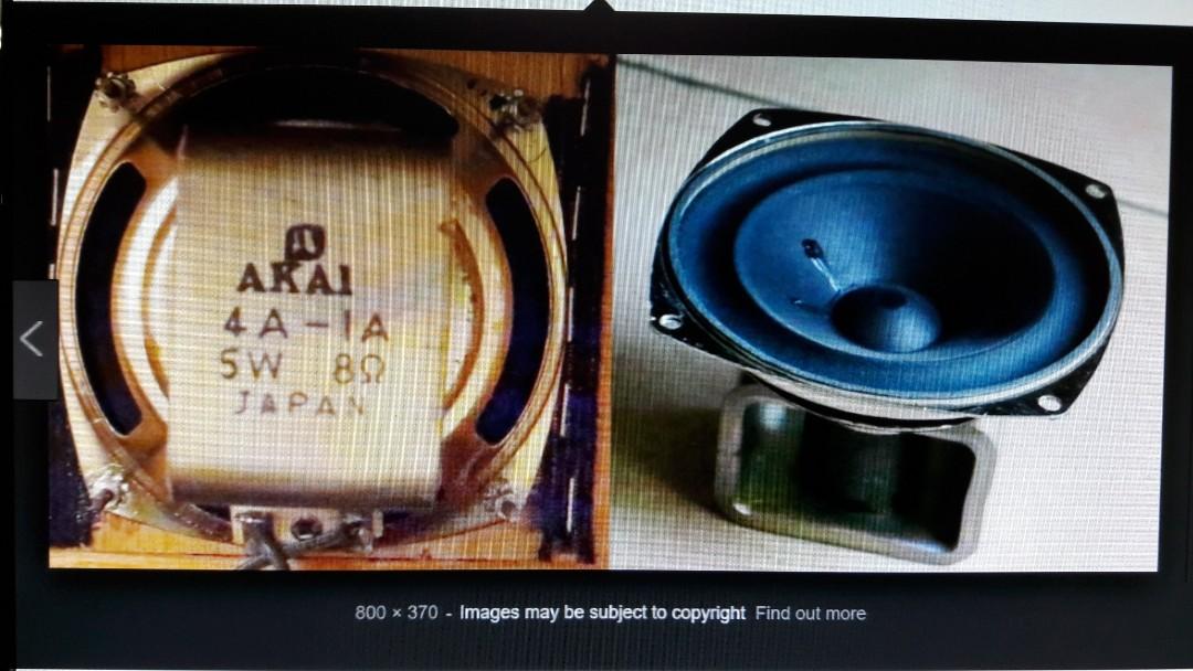 Vintage AKAI Fullrange Speaker (SW-30), Audio, Soundbars, Speakers ...