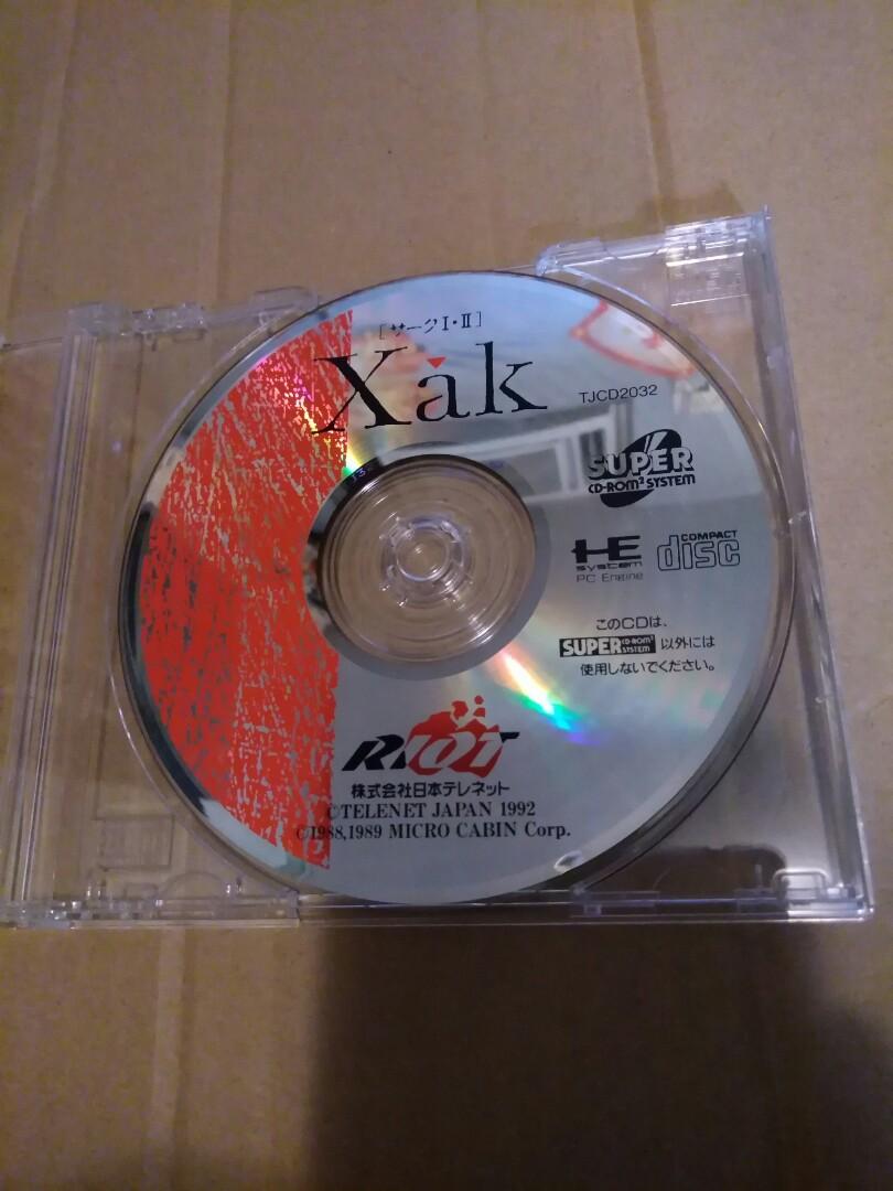 (包平郵) PC Engine SUPER CD ROM Game XAK 日版 (只得CD), 電子遊戲, 遊戲機配件, 遊戲週邊商品 ...