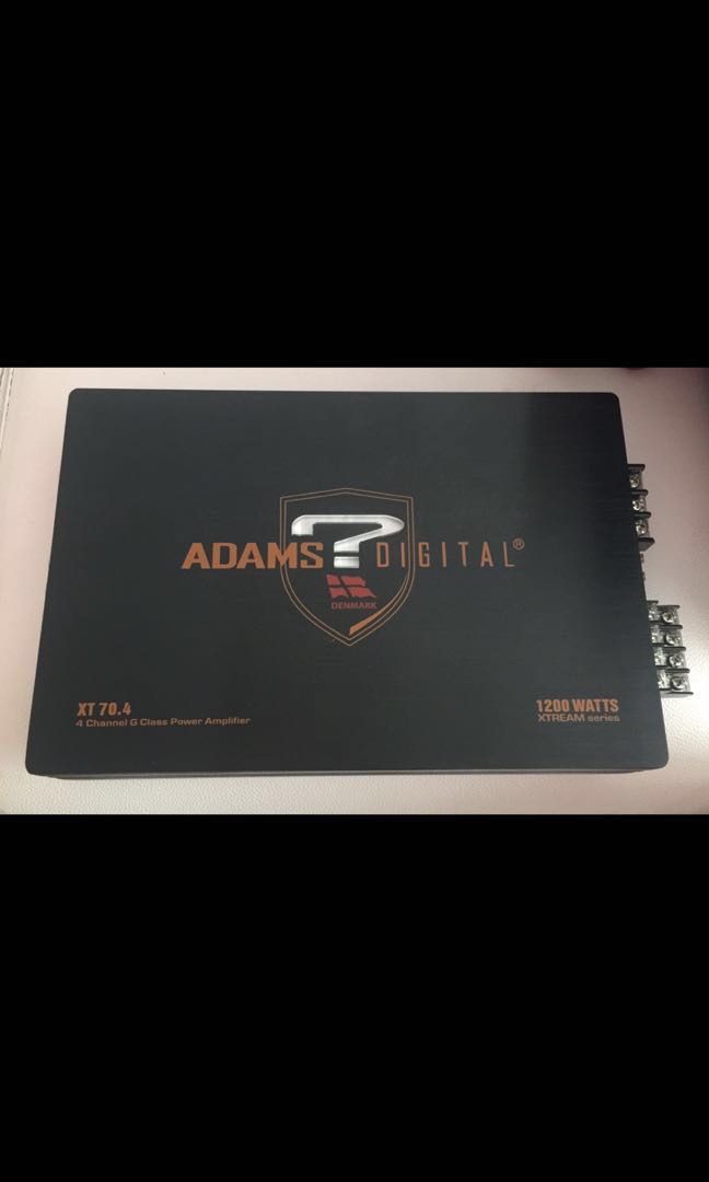 ADAMS DIGITAL XT70.4 1200W 4 CHANNEL BRIDGEABLE CAR AMPLIFIER XTREAM ...
