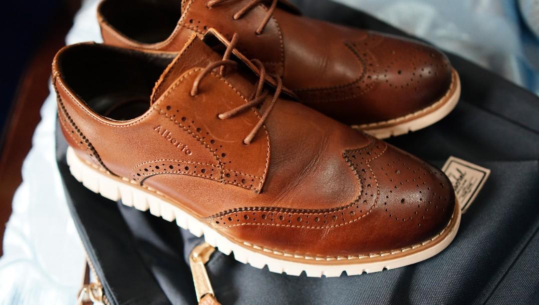 Alberto Leather Shoes 2500pesos (British Tan/Ivory) Colehaan Inspired ...