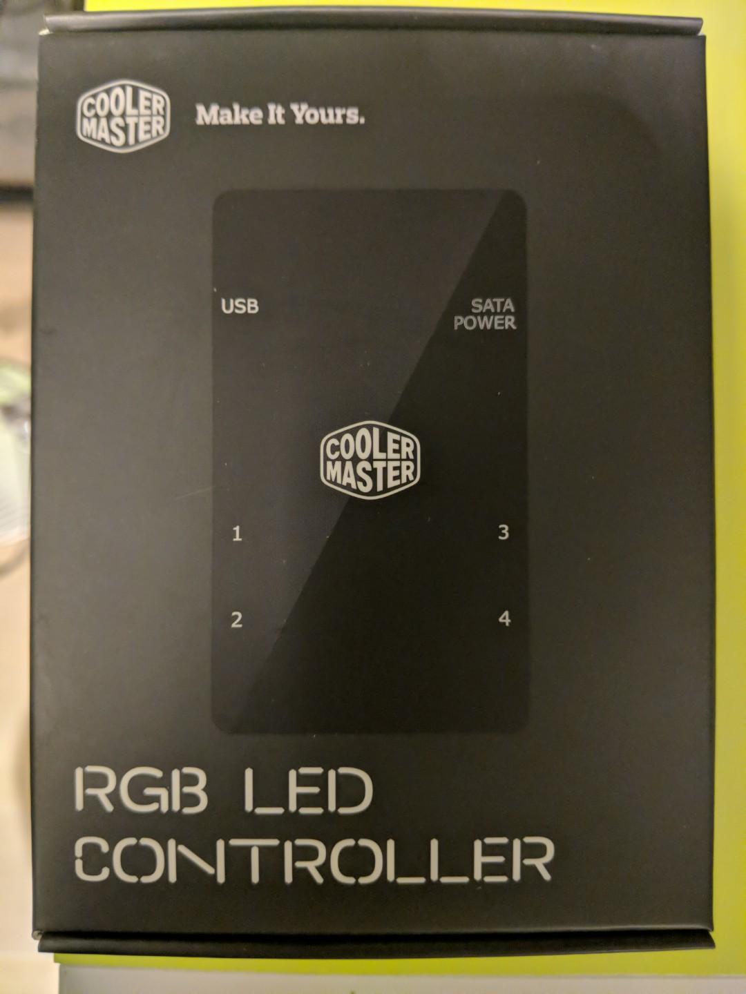 Cooler Master MASTERAIR MA410M with rgb led controller, Computers ...