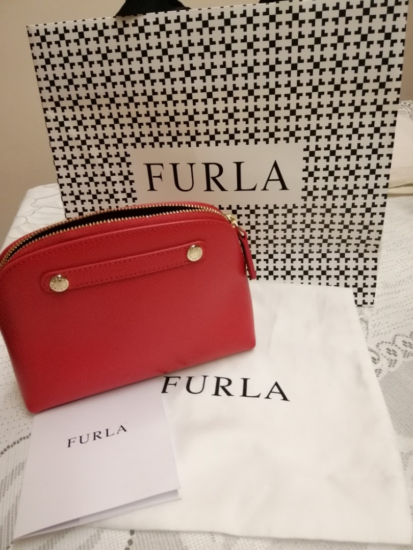 FURLA Mini piper pouch, Luxury, Bags & Wallets on Carousell