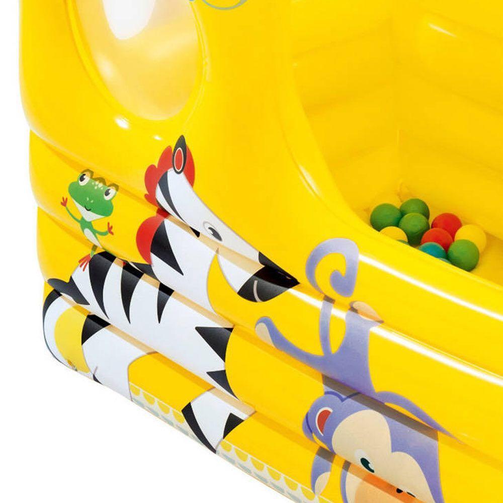 (In-Stock) Fisher-Price Lil’ Learner School Bus Play Inflatable Ball ...