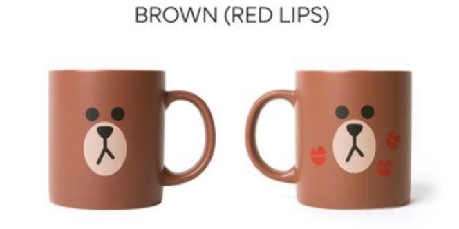 Line Friends Two-Face Mug Cup-Brown/Cony/Sally, Everything Else on Carousell