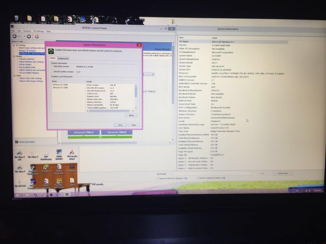 Lenovo Y510P GT755M SLI Gaming Laptop/ School laptop, Computers & Tech ...