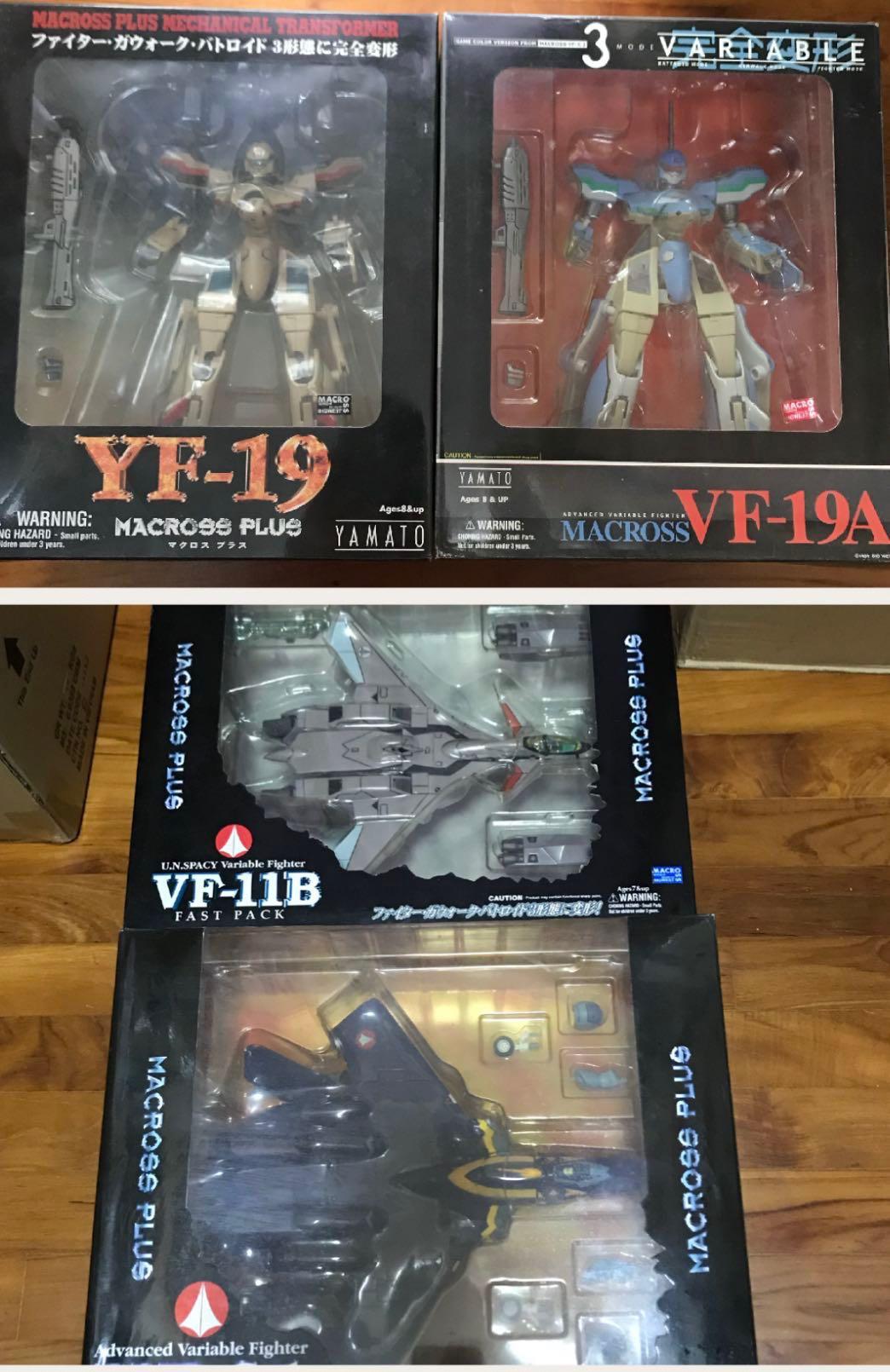 Macross Plus YF-19 YF-19A YF-21 VF-11B Yamato Bandai DX Chogokin Transformers Masterpiece Gundam ...